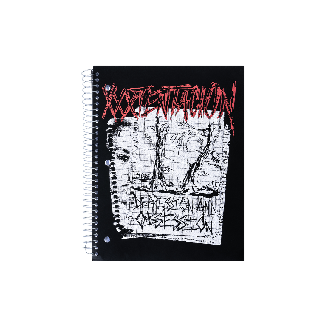 DEPRESSION AND OBSESSION SPIRAL NOTEBOOK – XXXTentacion.com
